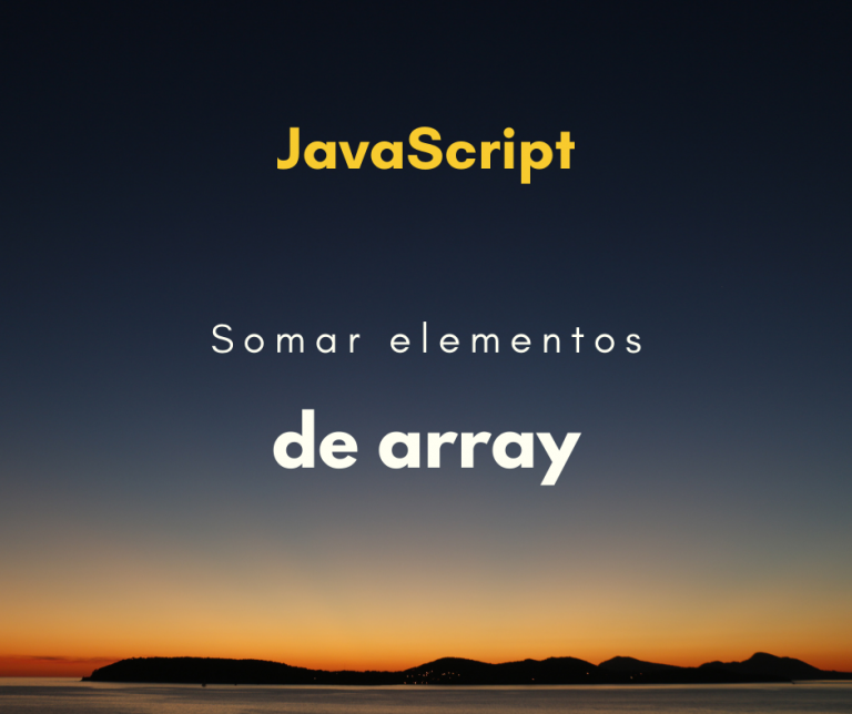 Como Somar Elementos De Um Array De Maneira Performática 