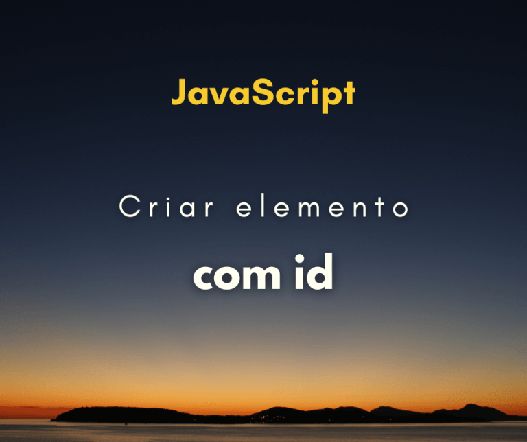 Como Adicionar Id Ao Createelement Em Javascript