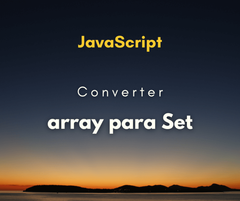 Como Converter Array Para Set Em Javascript Hora De Codar