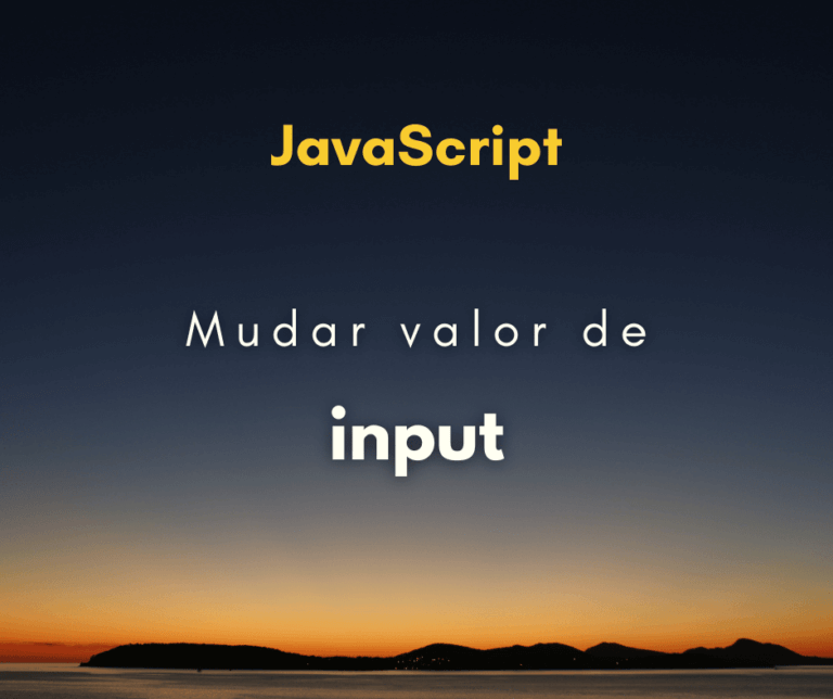 Como Mudar Valor De Input Com Javascript Hora De Codar