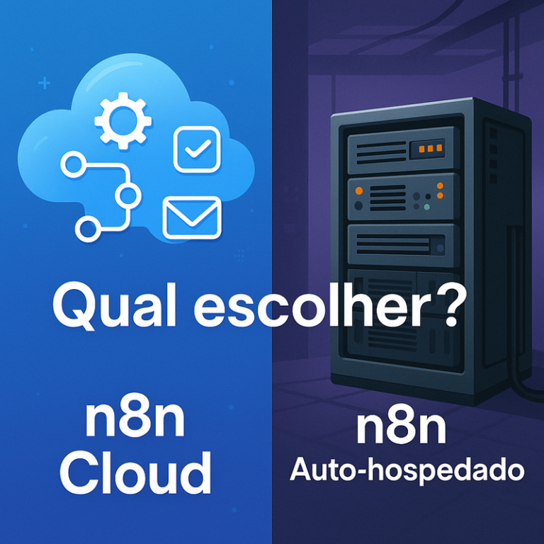 Diferença entre n8n cloud e n8n auto-hospedado