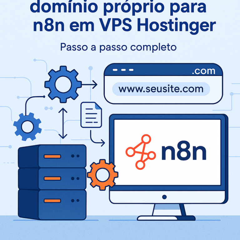 Como configurar domínio próprio para n8n em VPS Hostinger