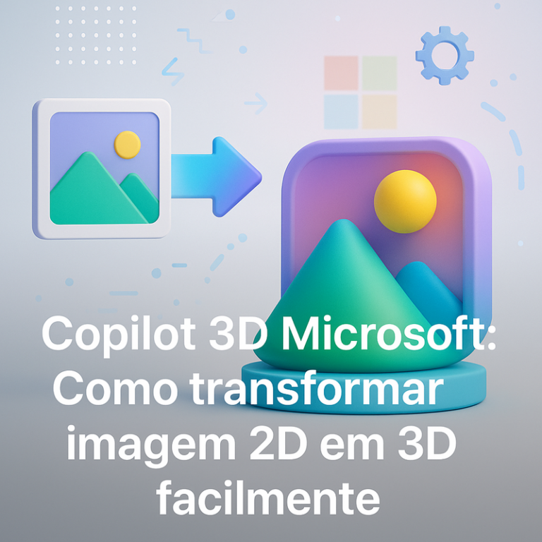 Copilot 3D Microsoft: transformar imagem 2D em 3D