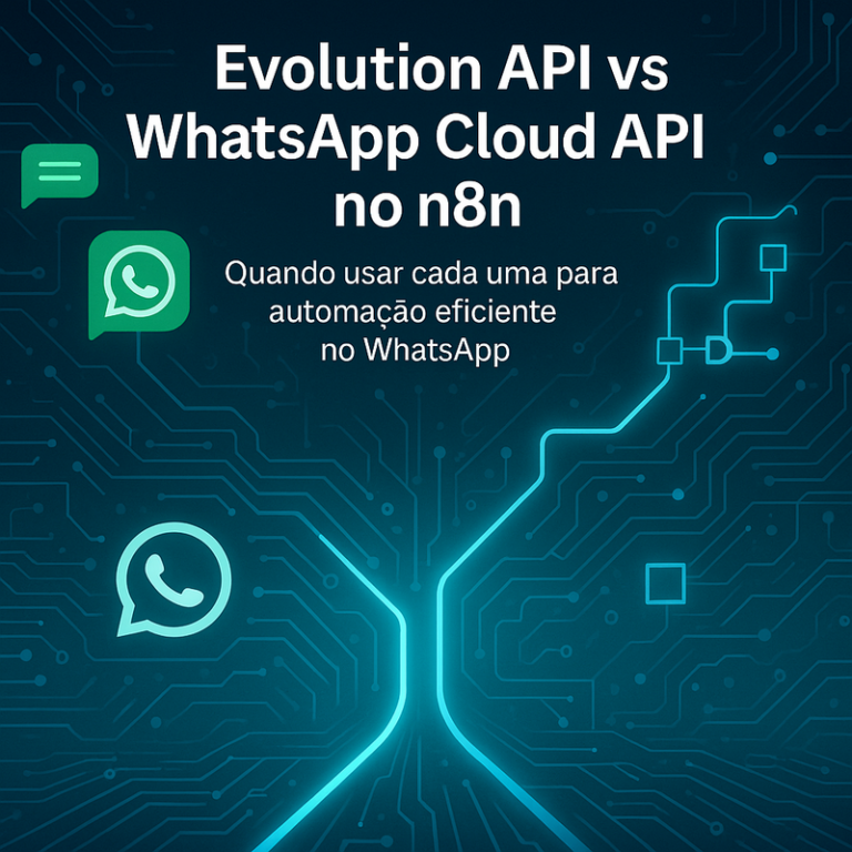 Evolution API vs WhatsApp Cloud API no n8n: comparação
