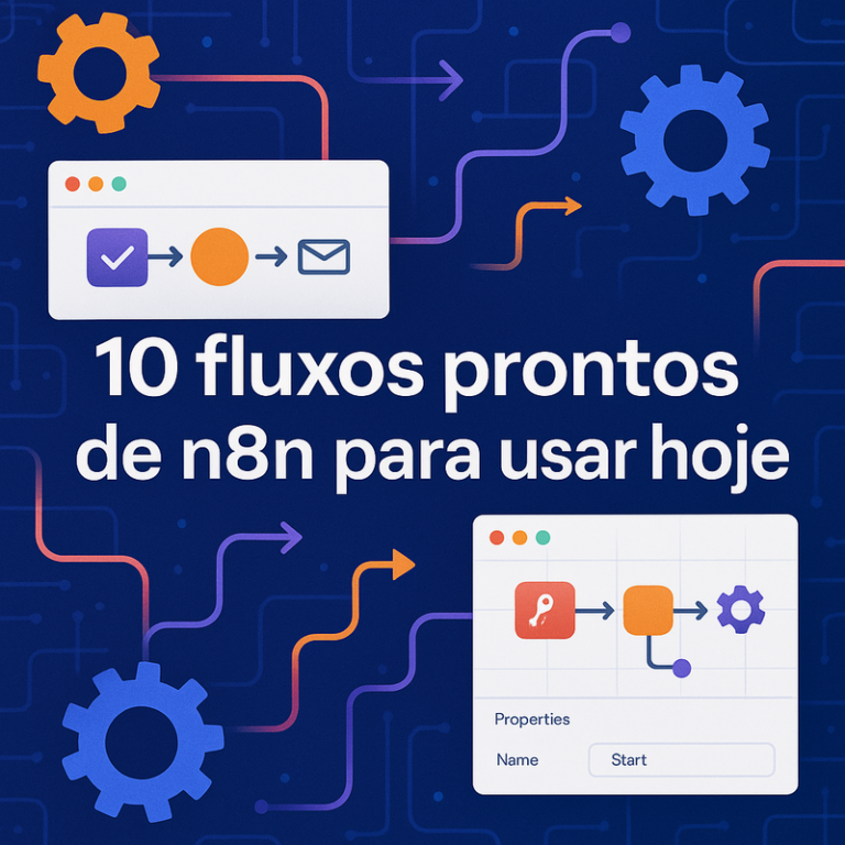 10 fluxos prontos de n8n para usar hoje mesmo
