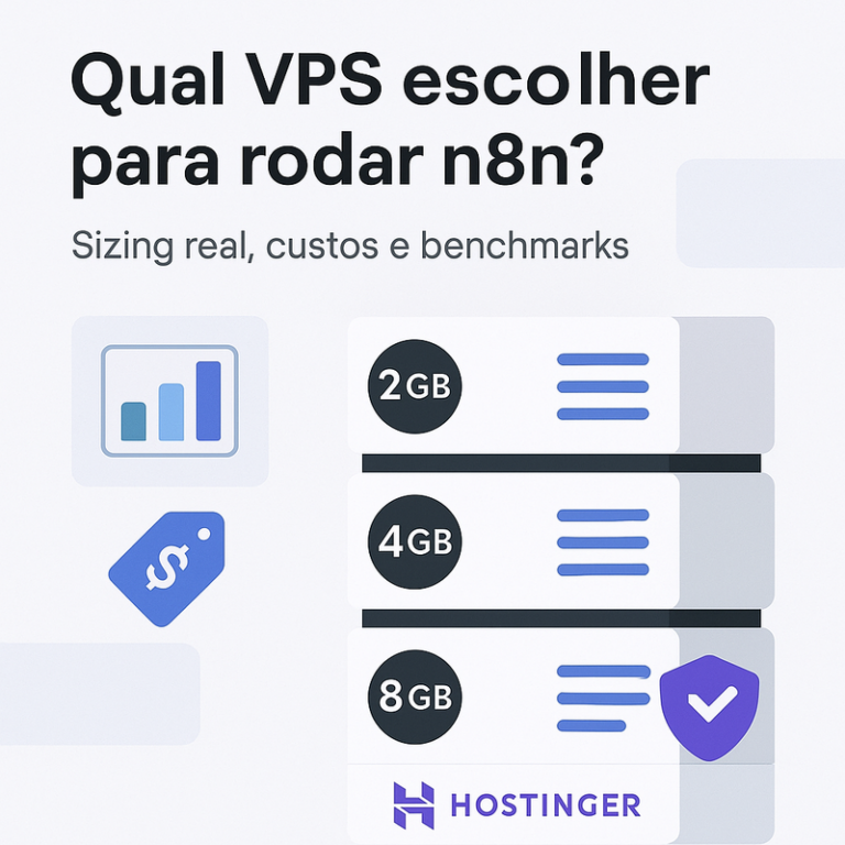 Qual VPS escolher para rodar n8n? Sizing, custos e benchmarks