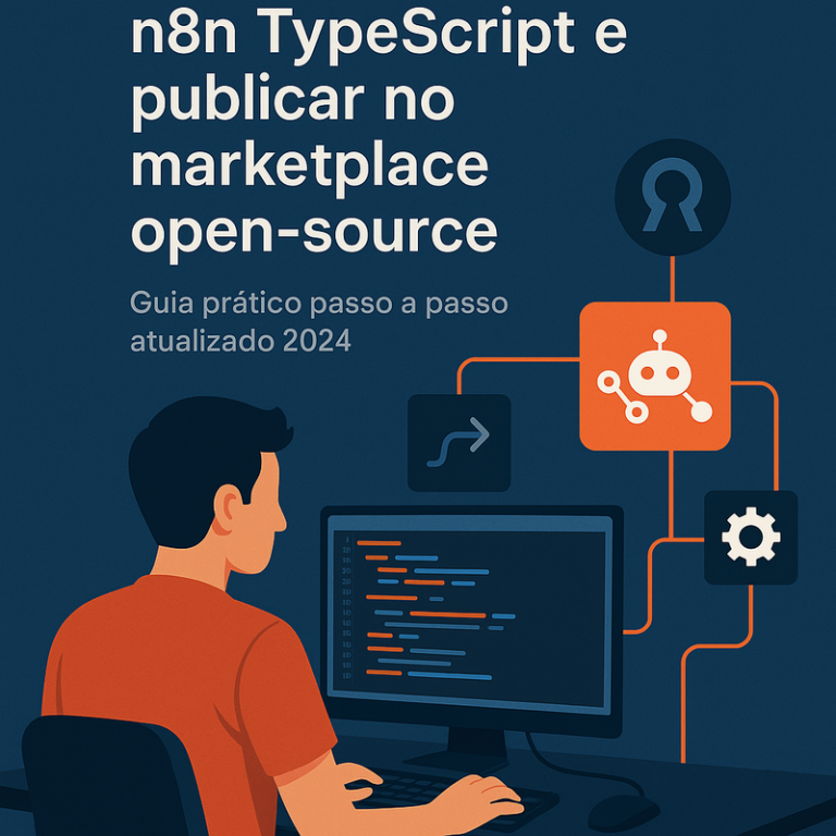 Como criar node personalizado n8n TypeScript marketplace