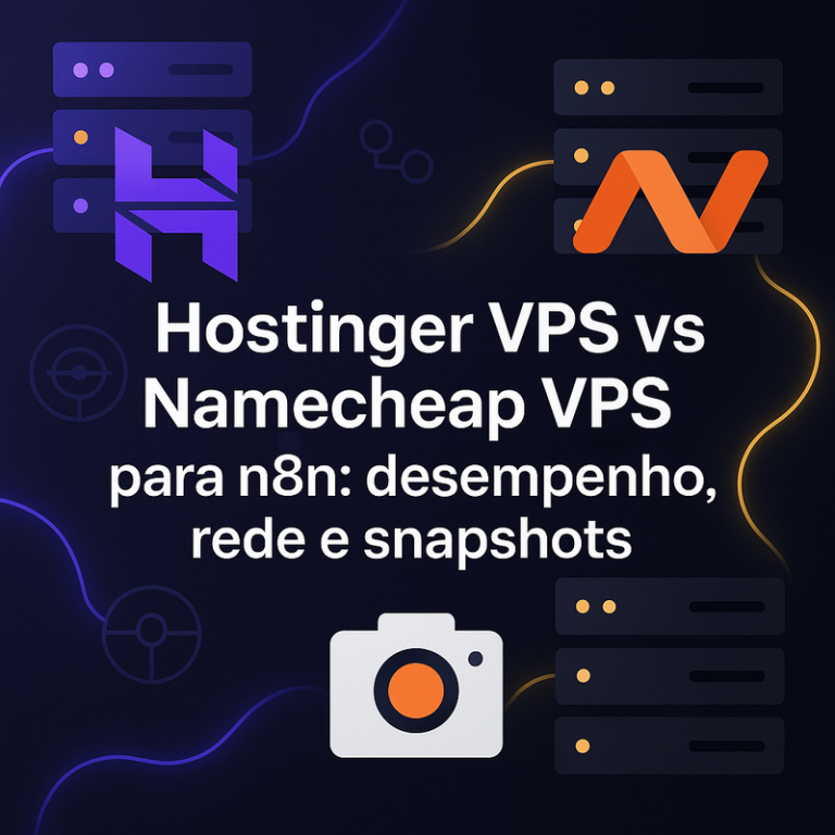 Hostinger VPS vs Namecheap VPS para n8n: desempenho e rede