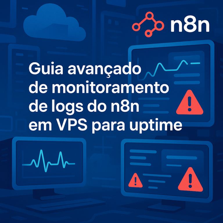 Monitoramento de logs do n8n em VPS para uptime