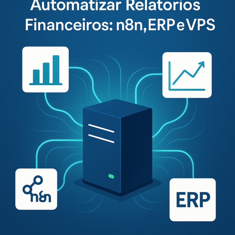 Automatizar relatórios financeiros n8n ERP VPS