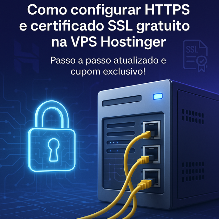 Como configurar HTTPS e SSL grátis na VPS Hostinger