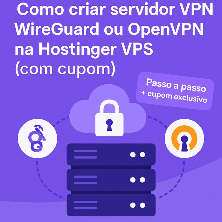 Como criar servidor VPN na Hostinger VPS com cupom