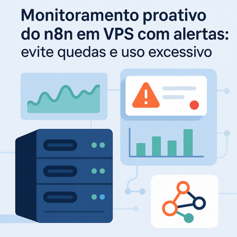 Monitoramento proativo do n8n em VPS com alertas