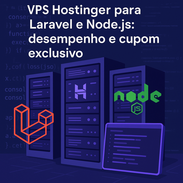 VPS Hostinger para Laravel e Node.js + Cupom Exclusivo