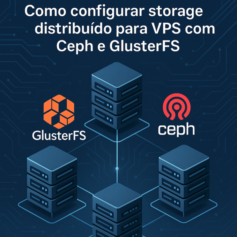 Como configurar storage distribuído VPS Ceph e GlusterFS