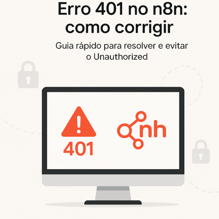 Erro 401 no n8n: como corrigir rápido