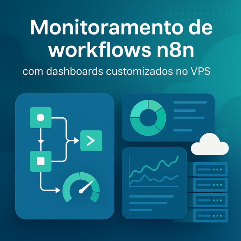 Monitoramento de workflows n8n com dashboards no VPS